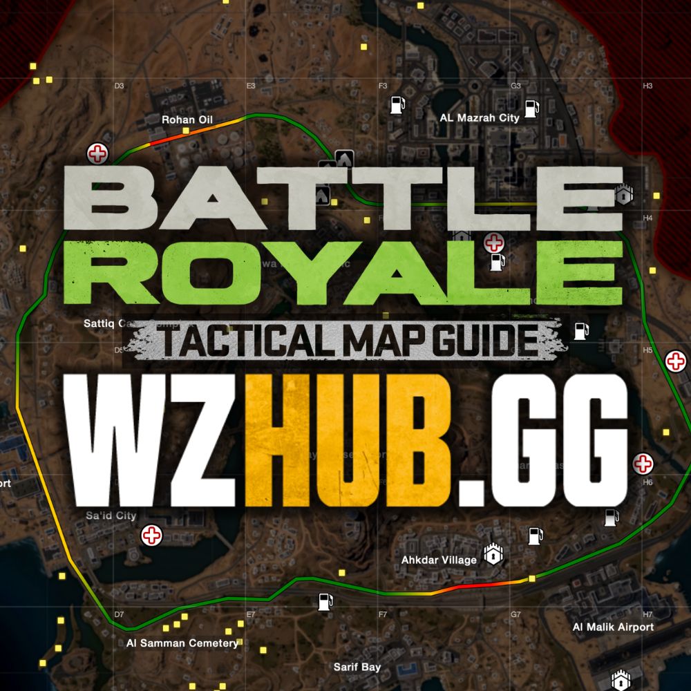 Al Mazrah BR Interactive Tactical Map - Warzone